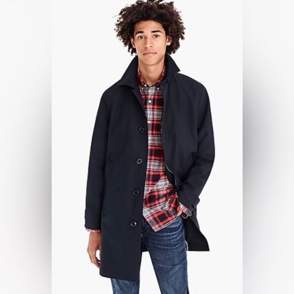 J. Crew | Jackets & Coats | Jcrew Mens Dark Blue Trench Coat | Poshmark